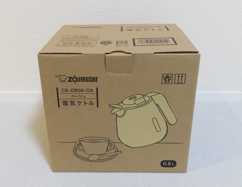 象印 電気ケトル CK-DB08 -感想レビュー- 倒れないゾウさんが好きです